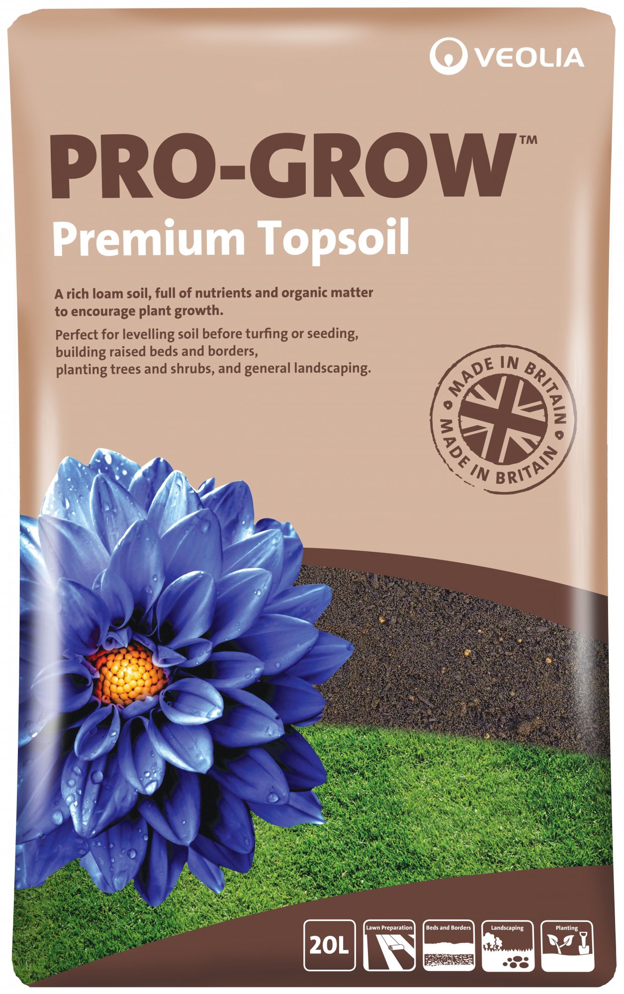 Topsoil | 20L Bags | Pro-Grow | 10mm Premium Topsoil
